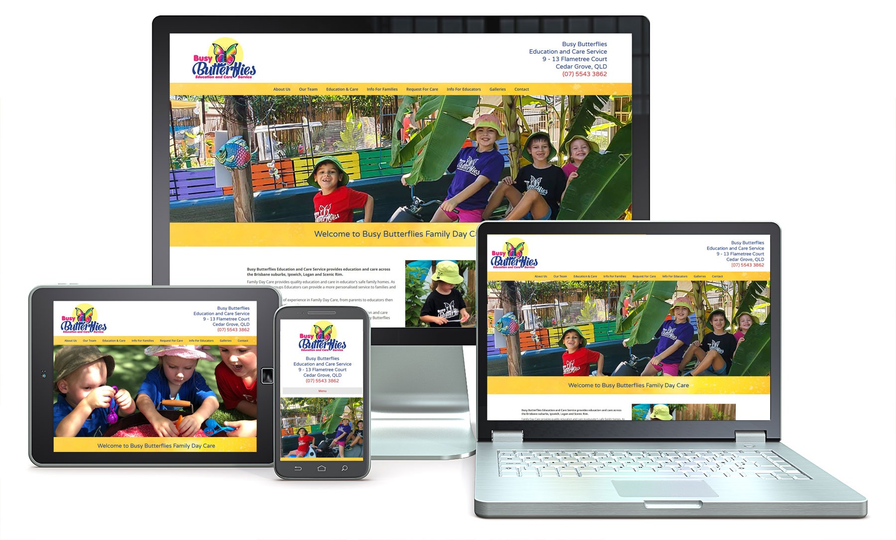 Childcare Website Designs Australia examples - Childcare Website Design ...
